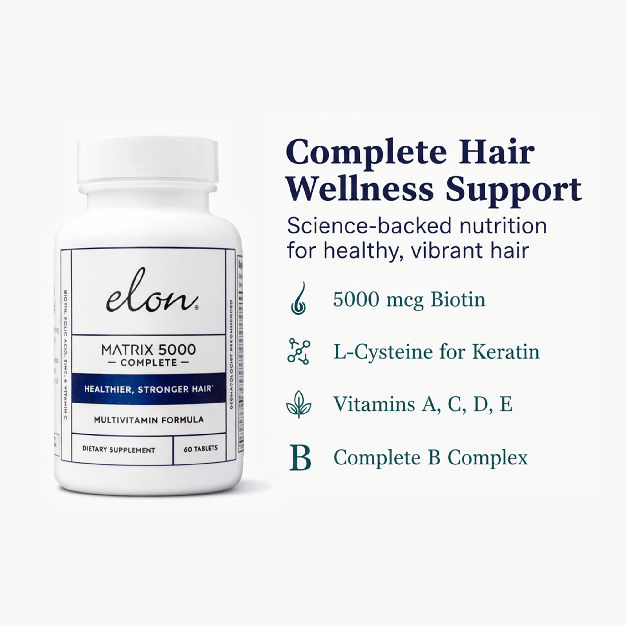 Elon Hair Care — Matrix 5000 Complete Multivitamin for Healthier ...