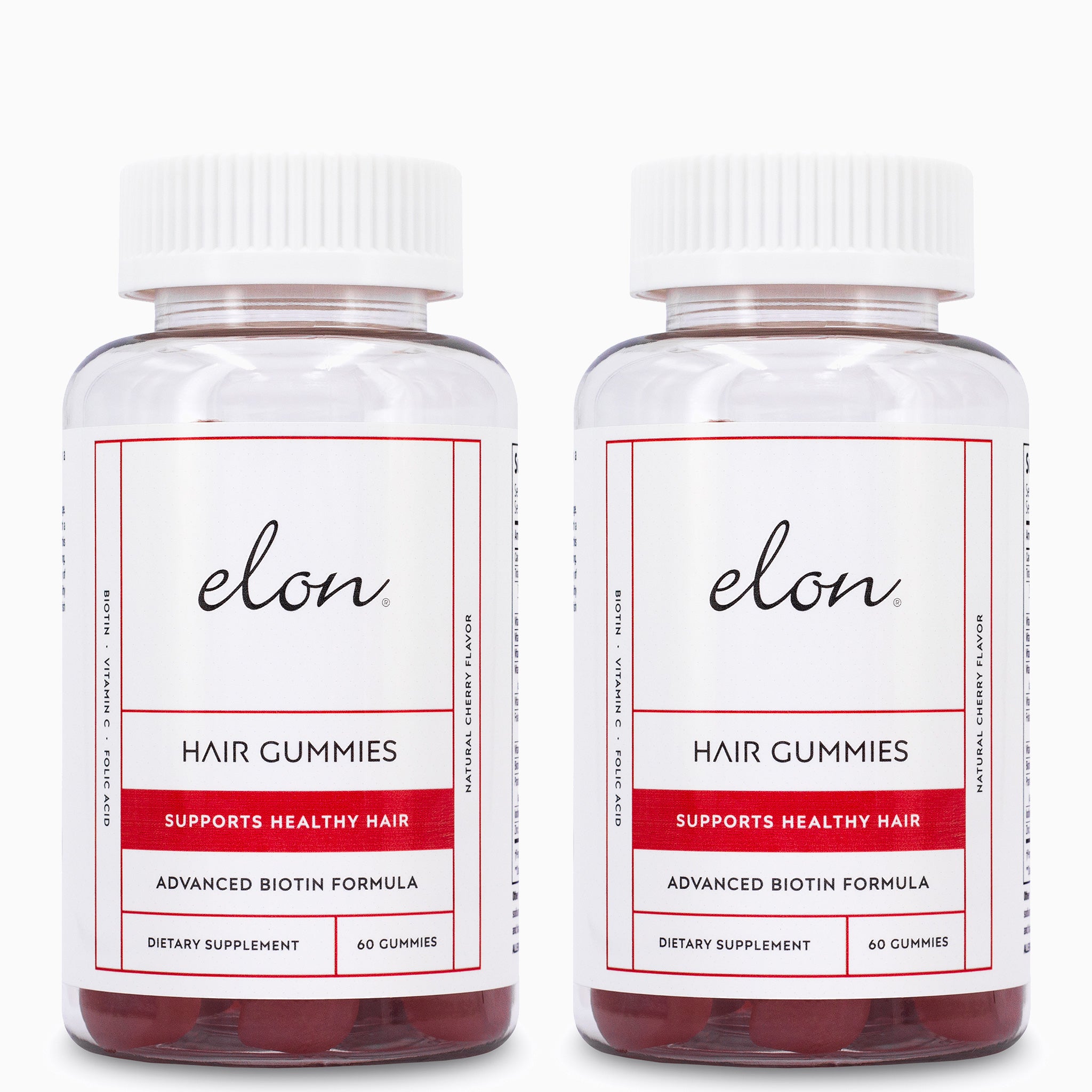 Elon Hair Care — Gummy Hair Vitamins For Healthier & Stronger Hair (2 ...